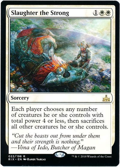 【MTG】 強者鏖殺/Slaughter the Strong(英語版) RIX/レア の通販 - カーナベル