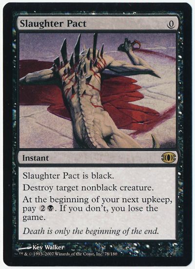 【MTG】 殺戮の契約/Slaughter Pact(英語版) FUT/レア の通販 - カーナベル