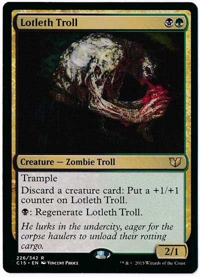 【MTG】 ロッテスのトロール/Lotleth Troll(英語版) 統率者/レア の通販 - カーナベル