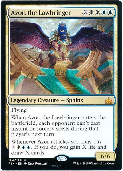 【MTG】 法をもたらす者、アゾール/Azor. the Lawbringer(英語版) RIX/神話 の通販 - カーナベル