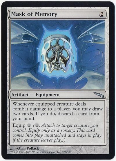 【MTG】 記憶の仮面/Mask of Memory(英語版) MRD/アンコ の通販 - カーナベル