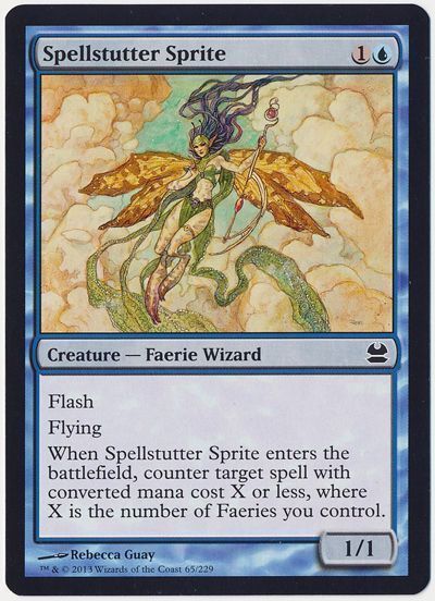 【MTG】 呪文づまりのスプライト/Spellstutter Sprite(英語版) MMA/コモン の通販 - カーナベル