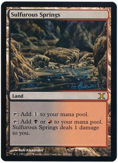硫黄泉/Sulfurous Springs(英語版)【MTG】10ED/レア -カーナベル-
