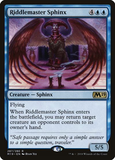 【MTG】 謎かけ達人スフィンクス/Riddlemaster Sphinx(英語版) M19/レア の通販 - カーナベル