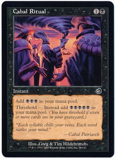 【MTG】 陰謀団の儀式/Cabal Ritual(英語版) TOR/コモン の通販 - カーナベル