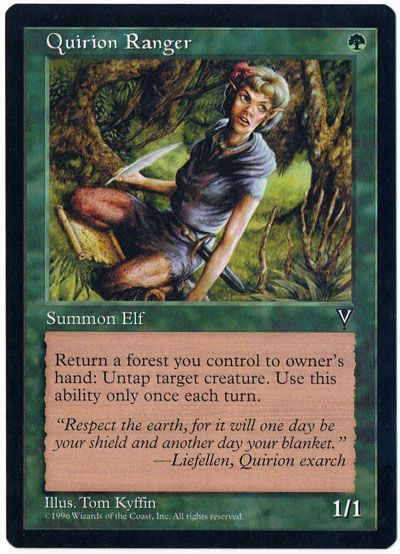 【MTG】 クウィリーオン・レインジャー/Quirion Ranger(英語版) VIS/緑 の通販 - カーナベル