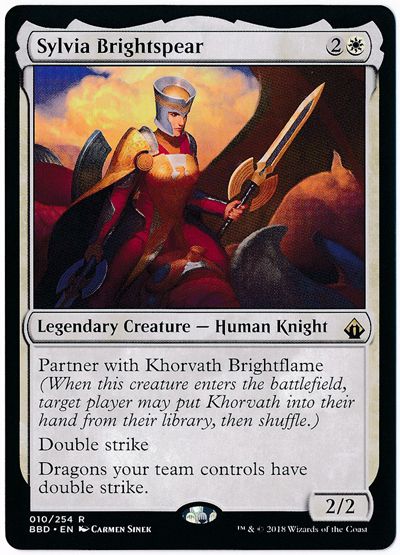 【MTG】 輝く槍のシルビア/Sylvia Brightspear(英語版) BBD/レア の通販 - カーナベル