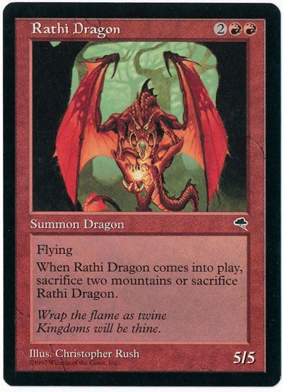 【MTG】 ラースのドラゴン/Rathi Dragon(英語版) TMP/赤 の通販 - カーナベル