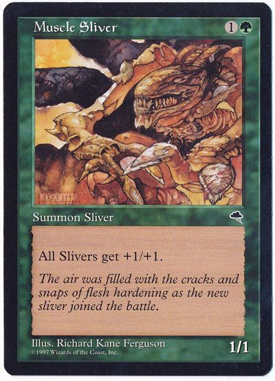 【MTG】 筋肉スリヴァー/Muscle Sliver(英語版) TMP/緑 の通販 - カーナベル