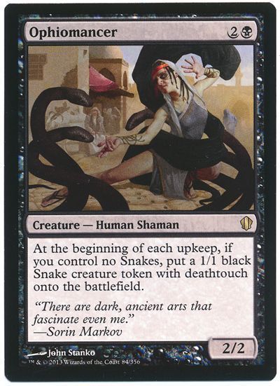 【MTG】 蛇術師/Ophiomancer(英語版) 統率者/レア の通販 - カーナベル