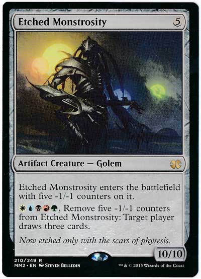 【MTG】 刻まれた大怪物/Etched Monstrosity(英語版) MM2/レア の通販 - カーナベル