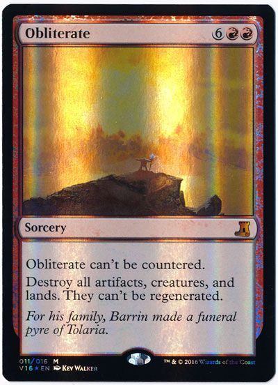 39％割引レッド系魅力的な MTG 抹消/Obliterate 英語版 foil INV マジック：ザ・ギャザリング トレーディングカード ...