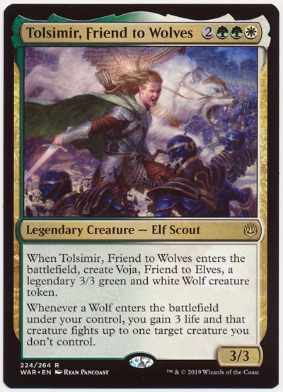 【MTG】 狼の友、トルシミール/Tolsimir. Friend to Wolves(英語版) WAR/レア の通販 - カーナベル