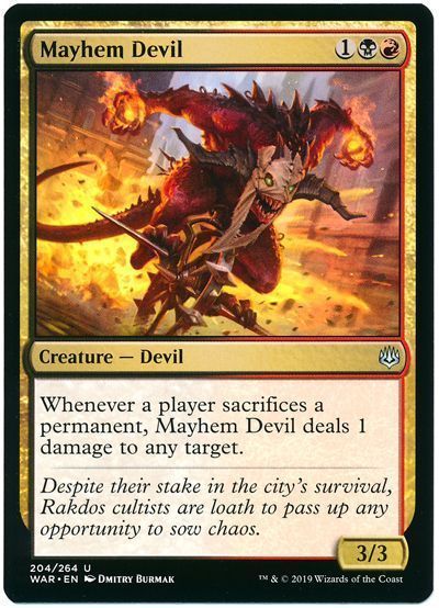 【MTG】 波乱の悪魔/Mayhem Devil(英語版) WAR/アンコ の通販 - カーナベル