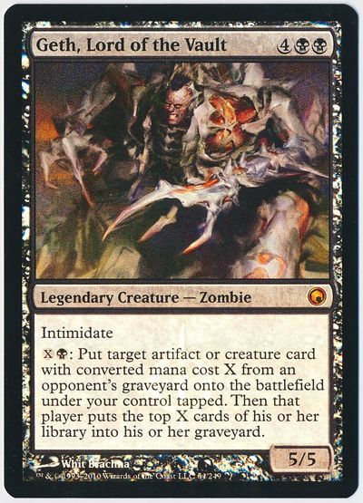 【MTG】 大霊堂の王、ゲス/Geth, Lord of the Vault(英語版) 限定カード た/FOIL の通販 - カーナベル