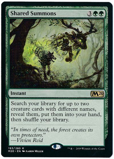 呼応した呼集/Shared Summons(英語版)【レア】M20 | マジック：ザ・ギャザリング通販カーナベル