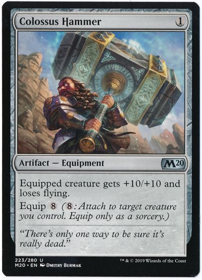 【MTG】 巨像の鎚/Colossus Hammer(英語版) M20/アンコ の通販 - カーナベル