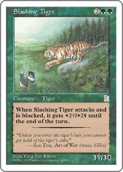 【MTG】 猛虎/Slashing Tiger(英語版) PTK/レア の通販 - カーナベル