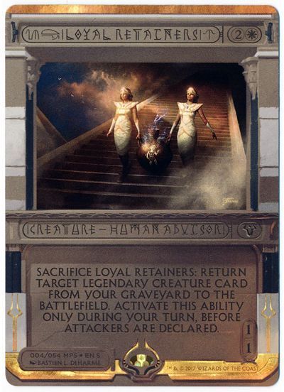【MTG】 忠臣/Loyal Retainers(英語版)MPS 限定カード た/白 の通販 - カーナベル