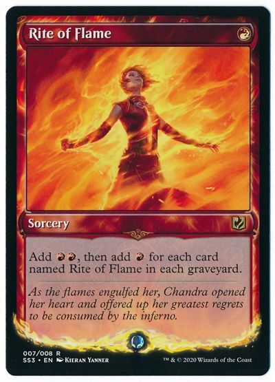 【MTG】 炎の儀式/Rite of Flame(英語版) SS3/レア の通販 - カーナベル