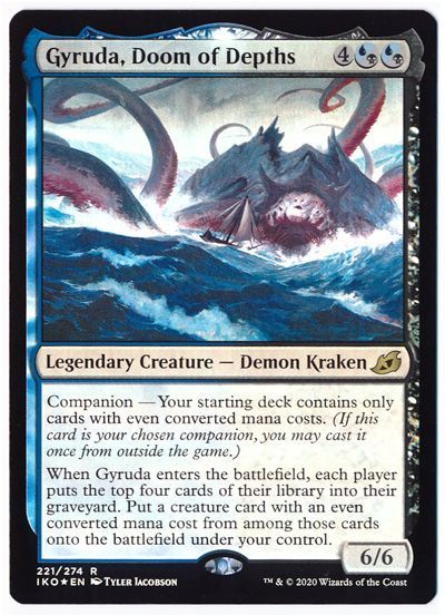 【MTG】 深海の破滅、ジャイルーダ/Gyruda. Doom of Depths(英語版)【IKO】 限定カード さ/FOIL の通販 ...