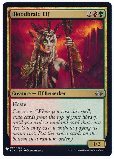 血編み髪のエルフ/Bloodbraid Elf(英語版)【The List】【アンコモン】限定カード た | マジック：ザ・ギャザリング通販カーナベル